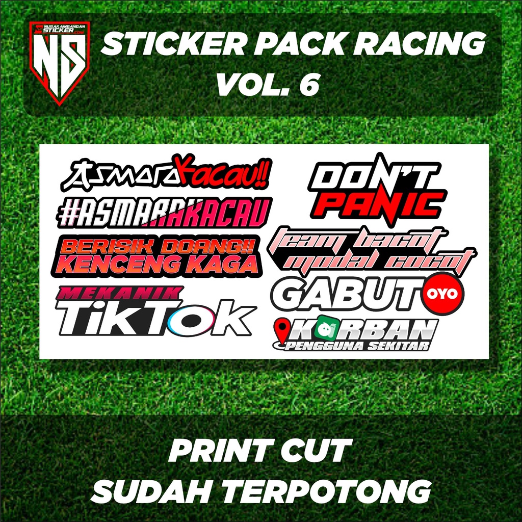 Jual Sticker Pack Racing Stiker Keren | Shopee Indonesia