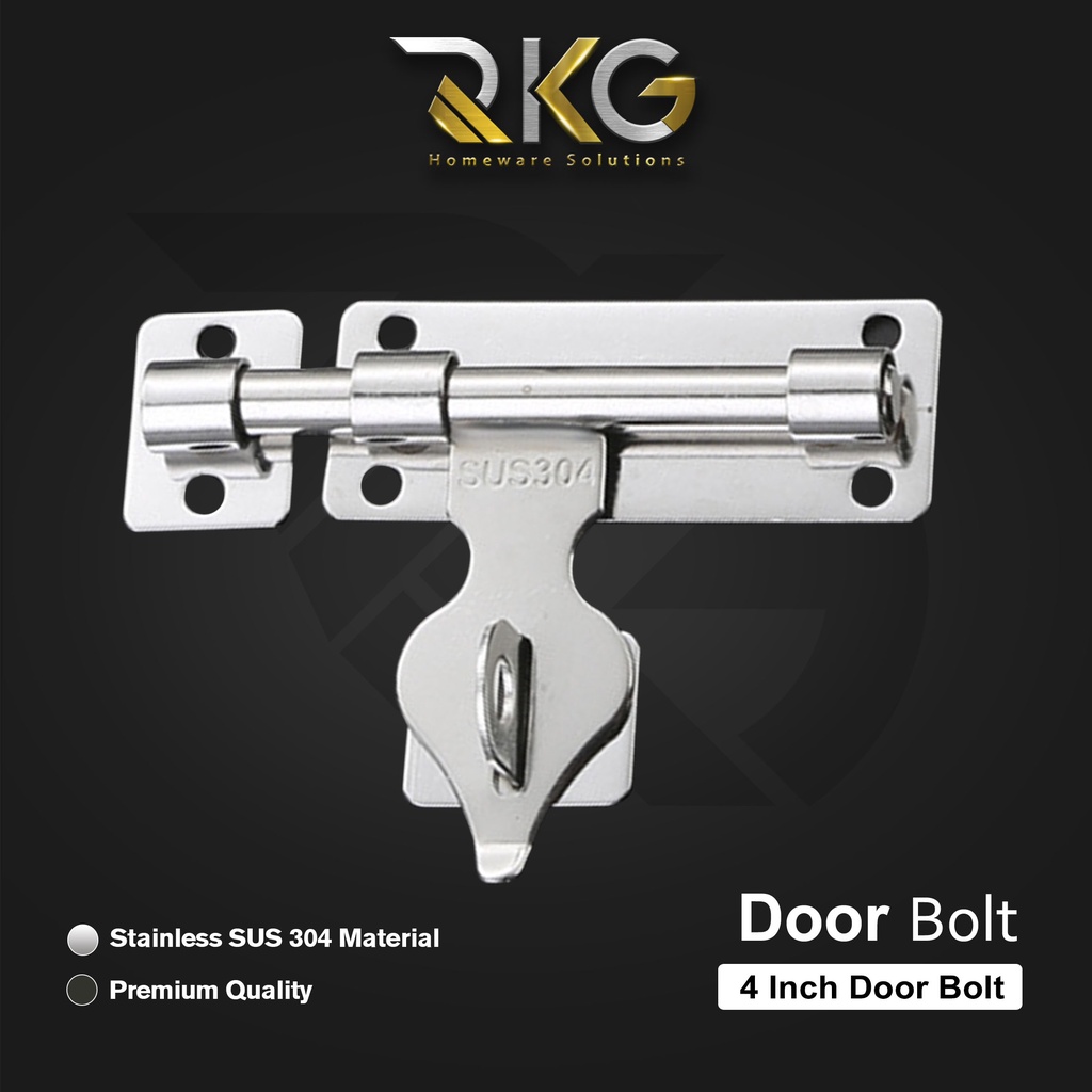 Jual RKG Grendel Pintu SUS 304 4 inch / Kunci Slot Pintu | Shopee Indonesia
