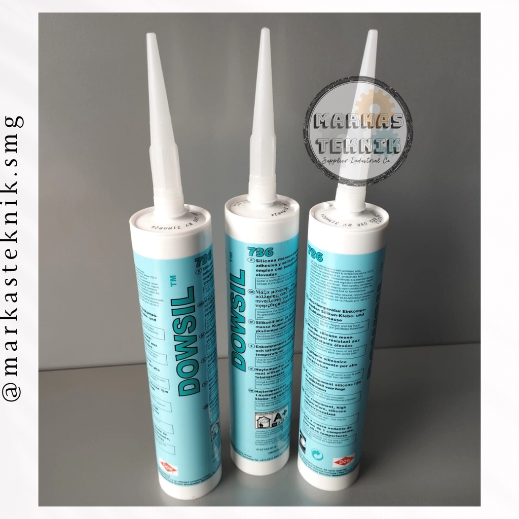 Jual DOW CORNING 736 HEAT RESISTANT RTV SEALANT SILICONE RED 300ML ...