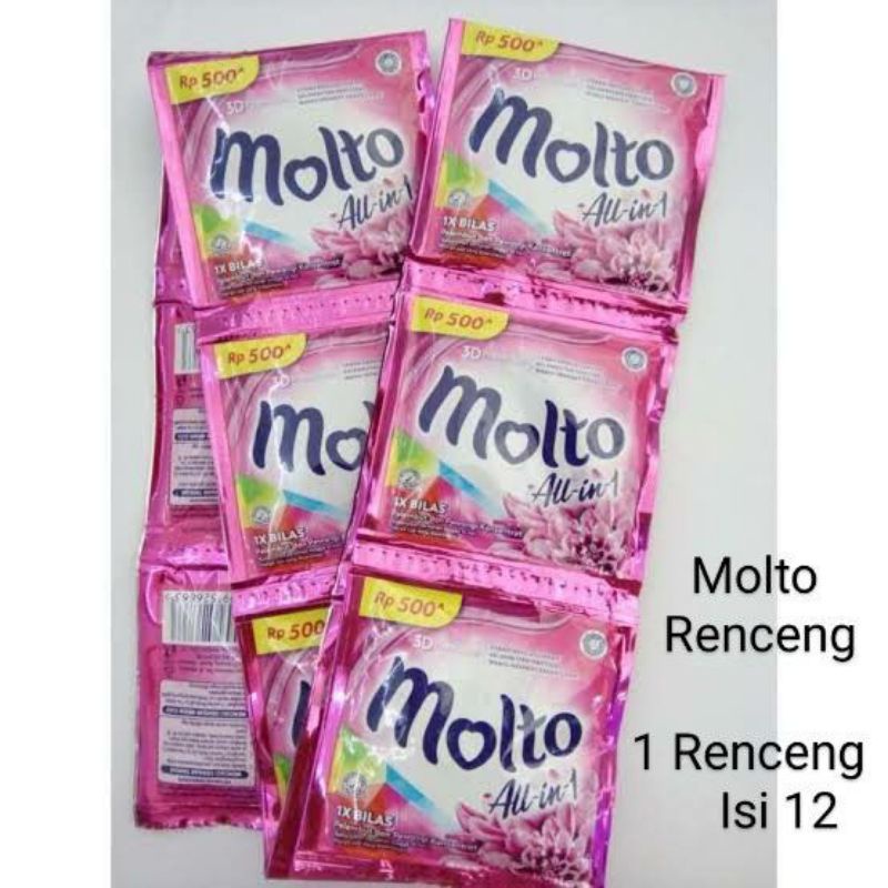 Jual Molto Pewangi All in One Renteng (Isi 12sachet @9ml) Korean ...