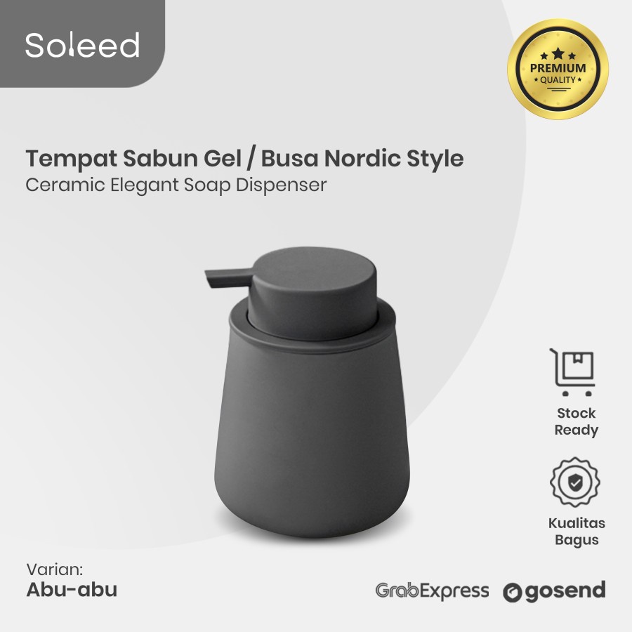 Jual TEMPAT SABUN GEL BUSA BOTOL KERAMIK SABUN CAIR CERAMIC FOAM SOAP ...