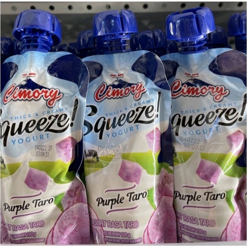 Jual CIMORY Yogurt Squeeze Purple Taro Pouch 120gr | Shopee Indonesia
