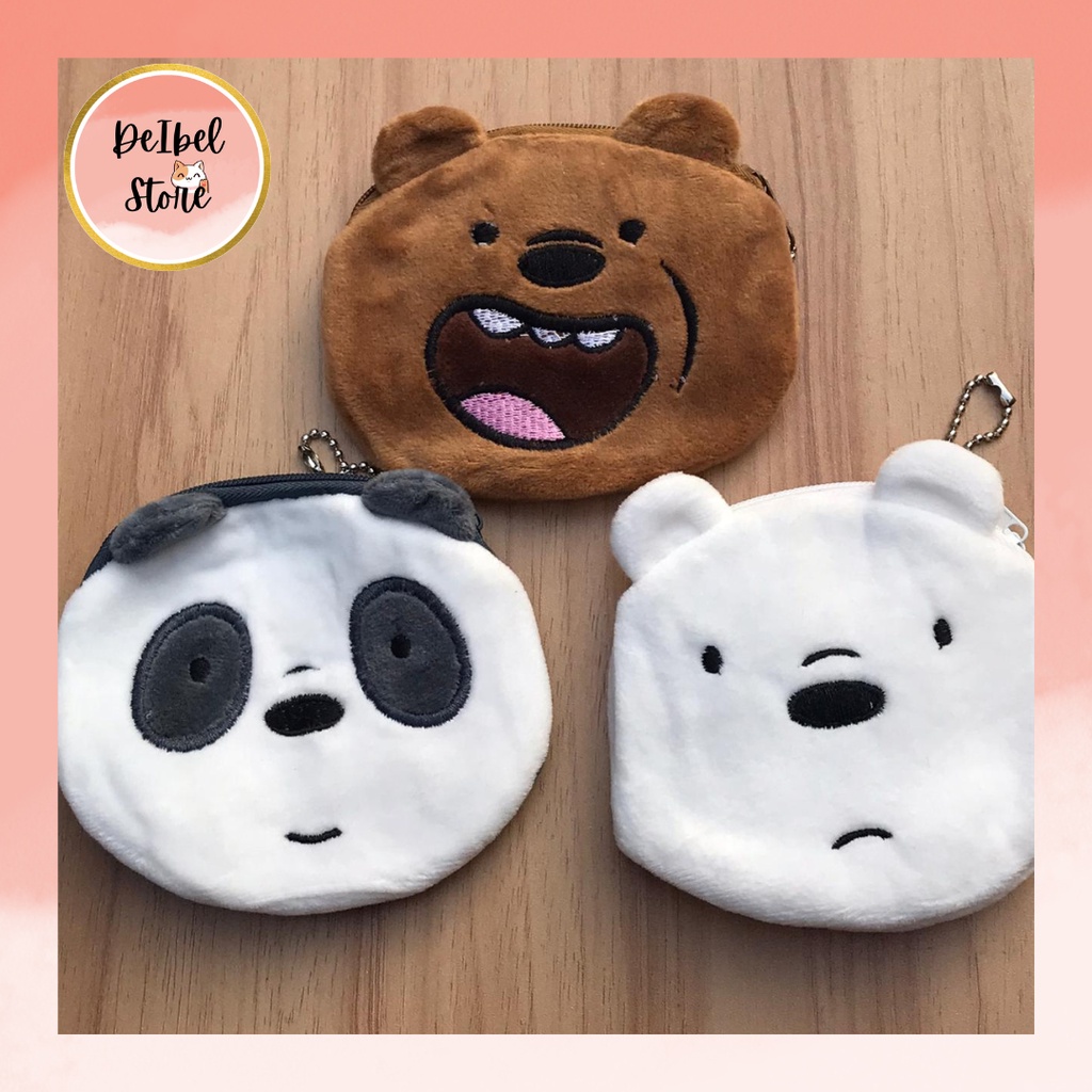 Jual DOMPET POUCH KOIN WE BARE BEARS WBB IMUT LUCU ICE BEAR GRIZLY PAN ...