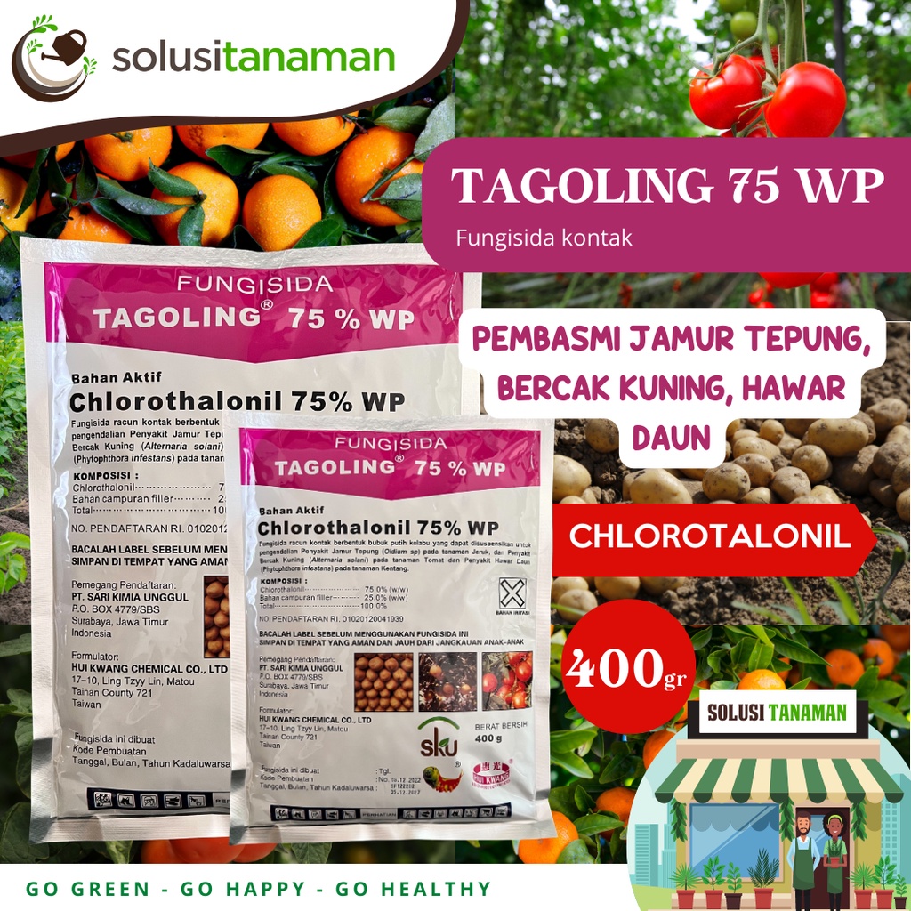 Jual Obat Hama Tagoling 75 WP 400gr Pembasmi Aneka Hama Jamur Tanaman ...