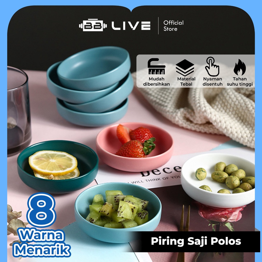 Jual BB Live Piring Saus Bulat / Piring Saus Unik Dan Lucu / Piring ...
