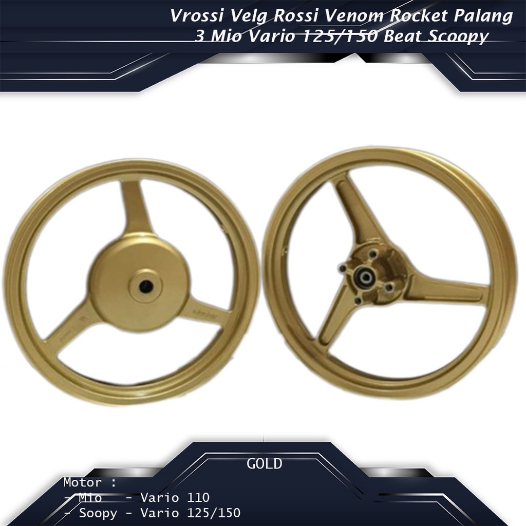 Jual Vrossi Velg Rossi Venom Rocket Palang 3 Mio Vario 125/150 Beat ...