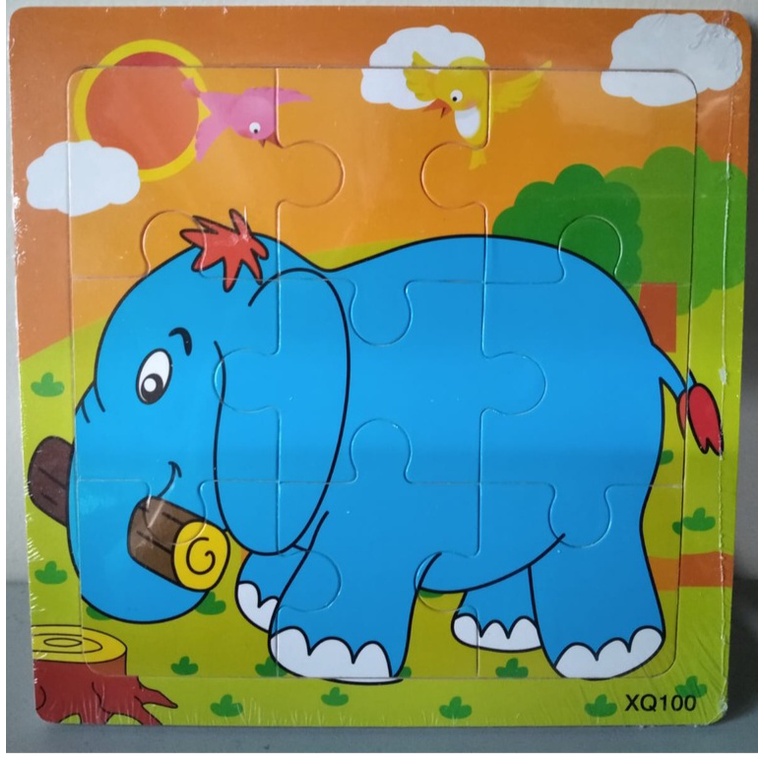 Jual Jigsaw Puzzle Background 9 Kepingan Mainan Edukasi Montessori Anak ...