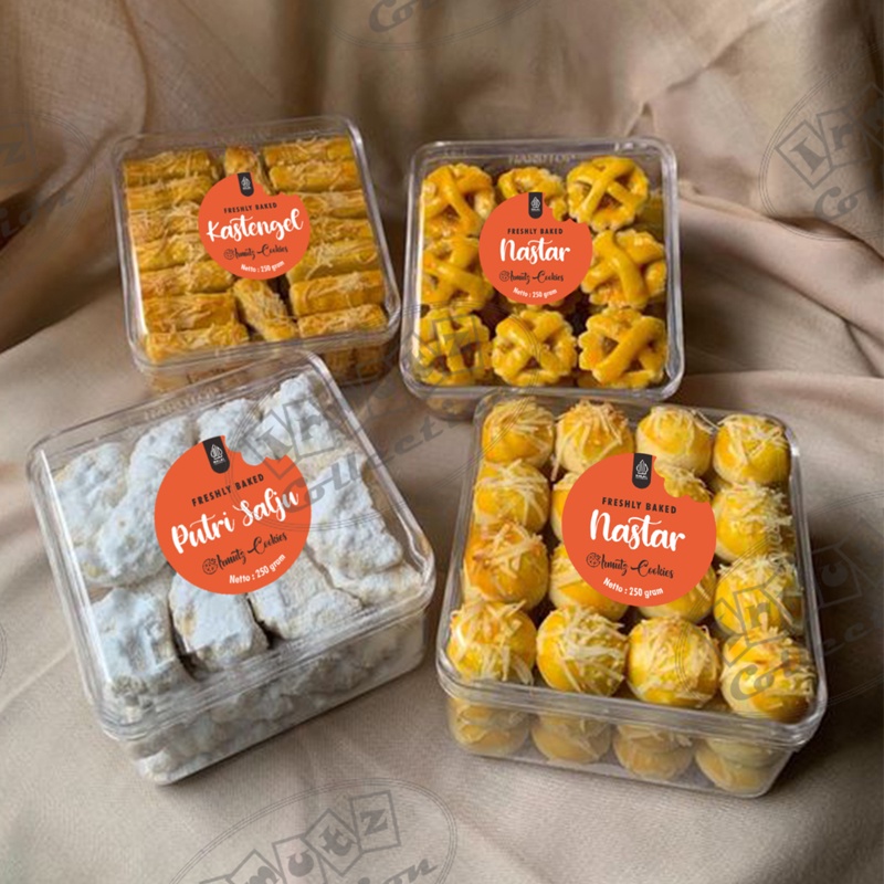 Jual Toples Stiker Kue Kering Lebaran Set Nastar Kastengel Custom ...