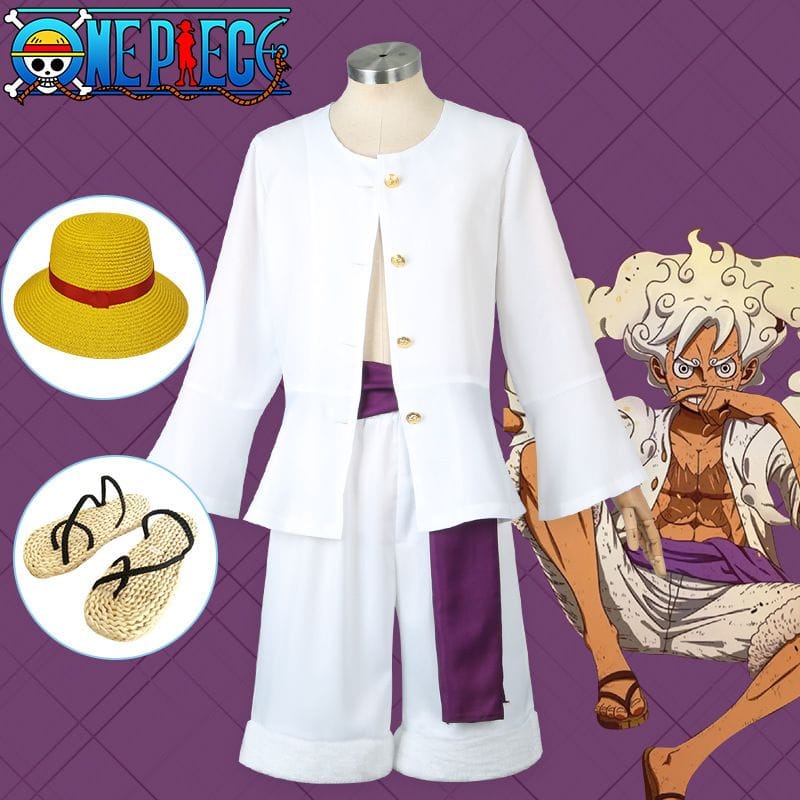 Jual Costume Luffy mode Gear 5 Nika God One Piece - No Brand | Shopee ...