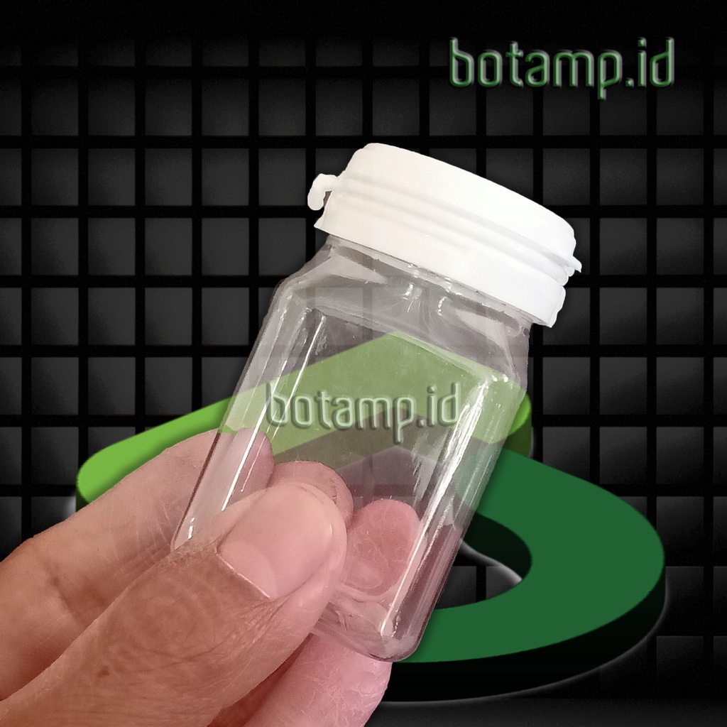 Jual Botol Kapsul 60 ml Kotak Bening isi 30 Kapsul Tutup Snap Sobek ...
