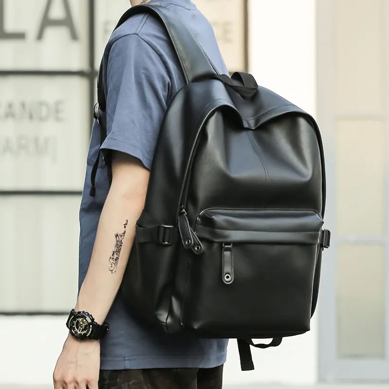 Jual Ransel Besar Kulit Ransel Tas Sekolah Bahu untuk Remaja Unisex ...