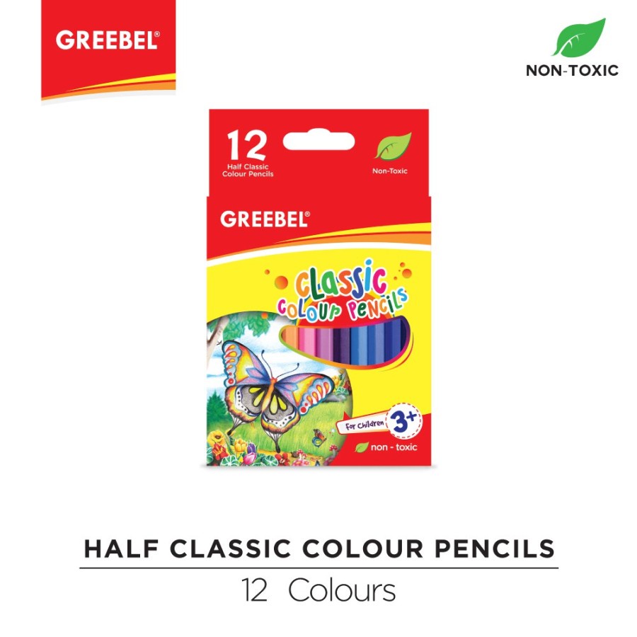Jual GREEBEL 3012 Classic Colour Pencils Half (Pensil Warna ) 12 Warna ...