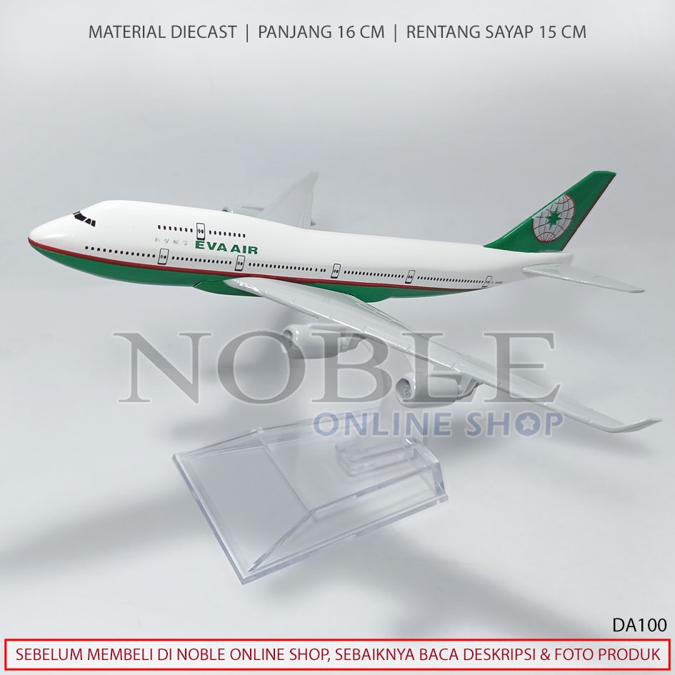 Jual PESAWAT EVA AIR DIECAST AIRPLANE REPLIKA MINIATUR AIRCRAFT VEHICLE ...