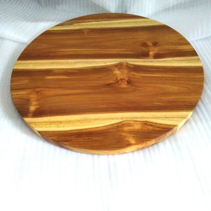 Jual talenan kayu jati bulat diameter 42 cm tebal 3 cm | Shopee Indonesia