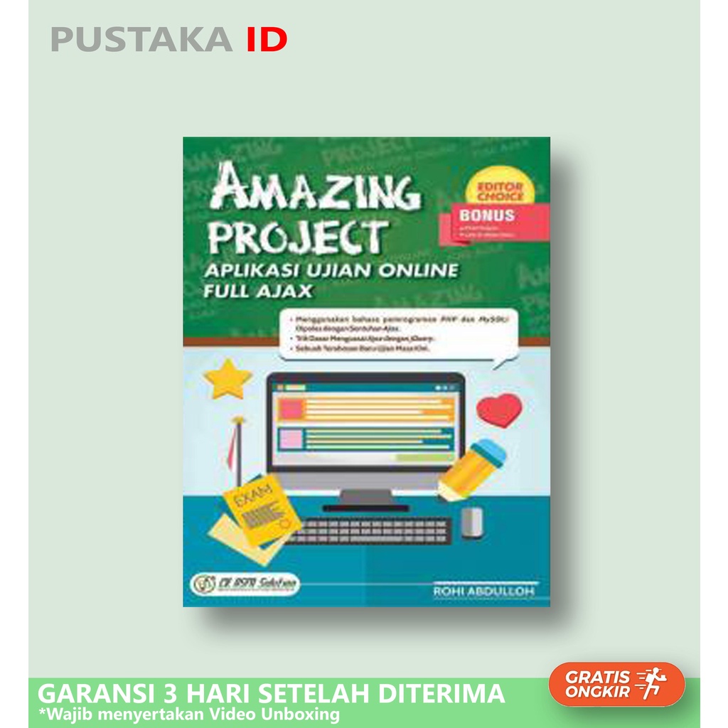 Jual Buku Amazing Project; Aplikasi Ujian Online Full Ajax - Original ... Jual Buku Amazing Project; Aplikasi Ujian Online Full Ajax - Original ...