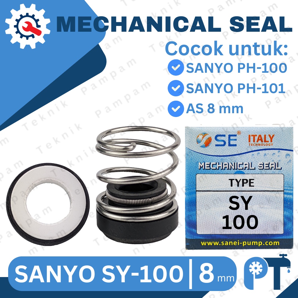 Jual MECHANICAL SEAL SANYO SY 100 SAN-EI ORIGINAL SIL MEKANIK ...
