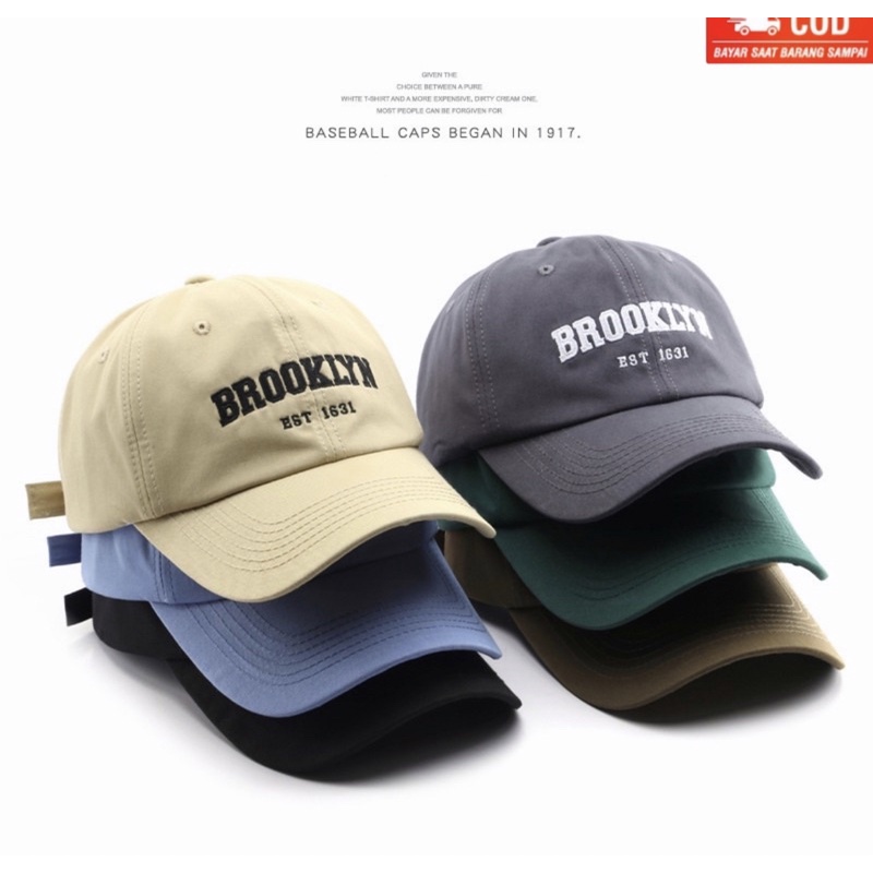 Jual Topi Baseball Pria wanita dewasa bordir Brooklynnnn termurah ...