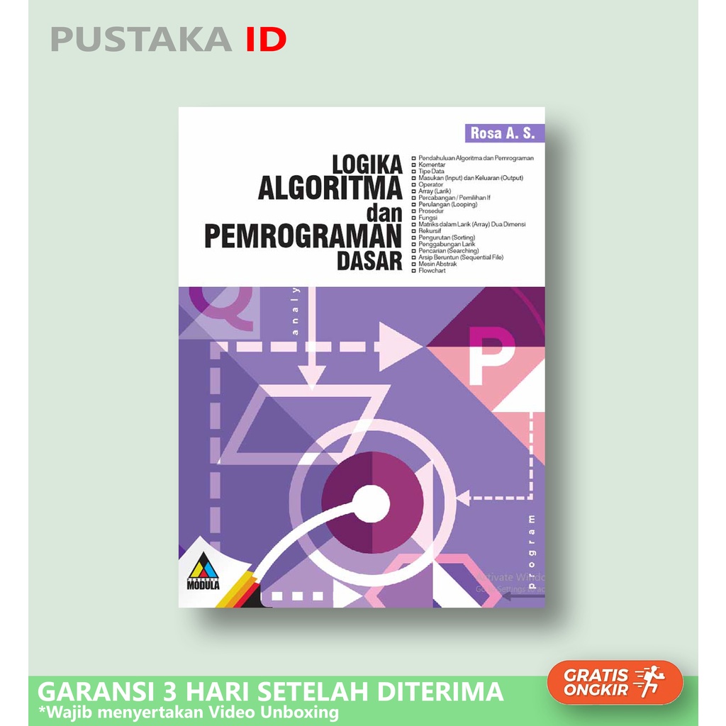 Jual Buku Logika Algoritma Dan Pemrograman Dasar - Original | Shopee Indonesia