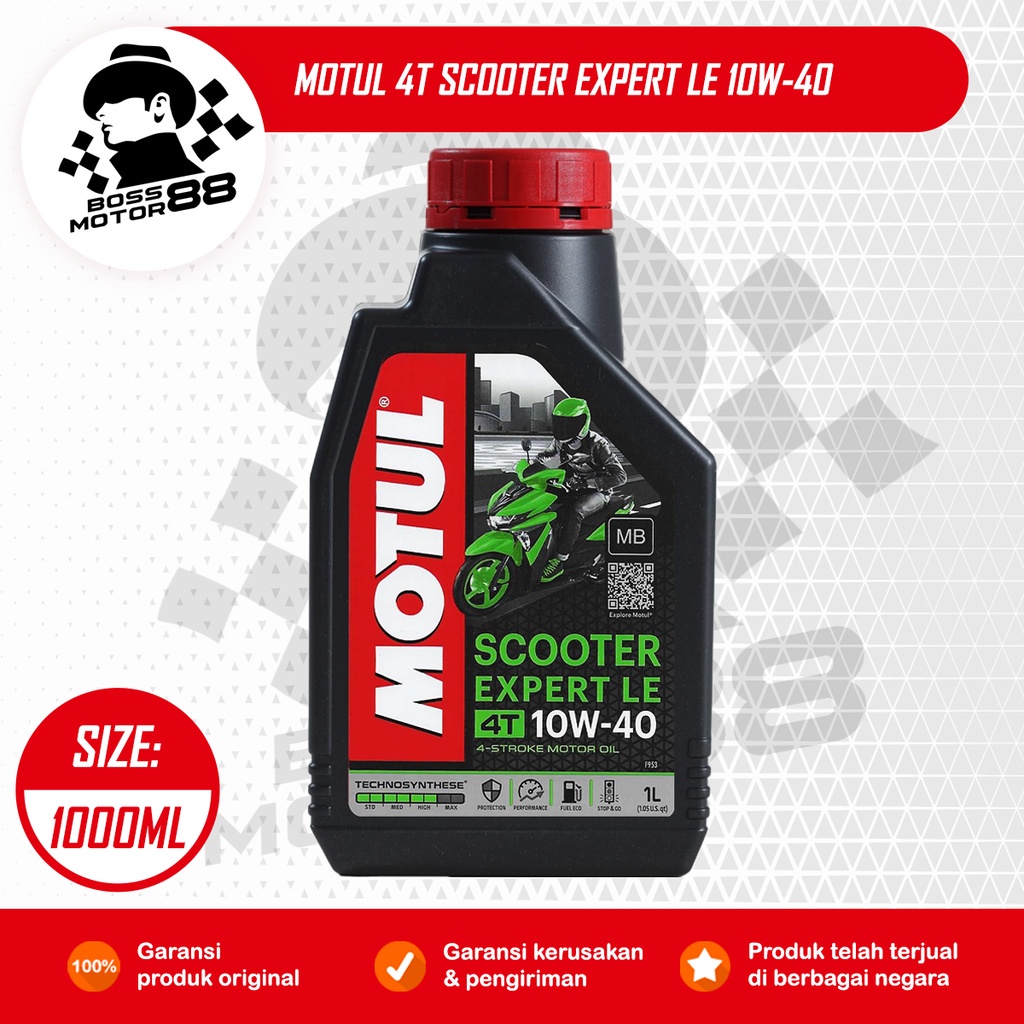 Jual Motul 4T Scooter Expert LE 10W-40 1L - Oli Motor Matic/Metik Premium 100% Original | Shopee ...