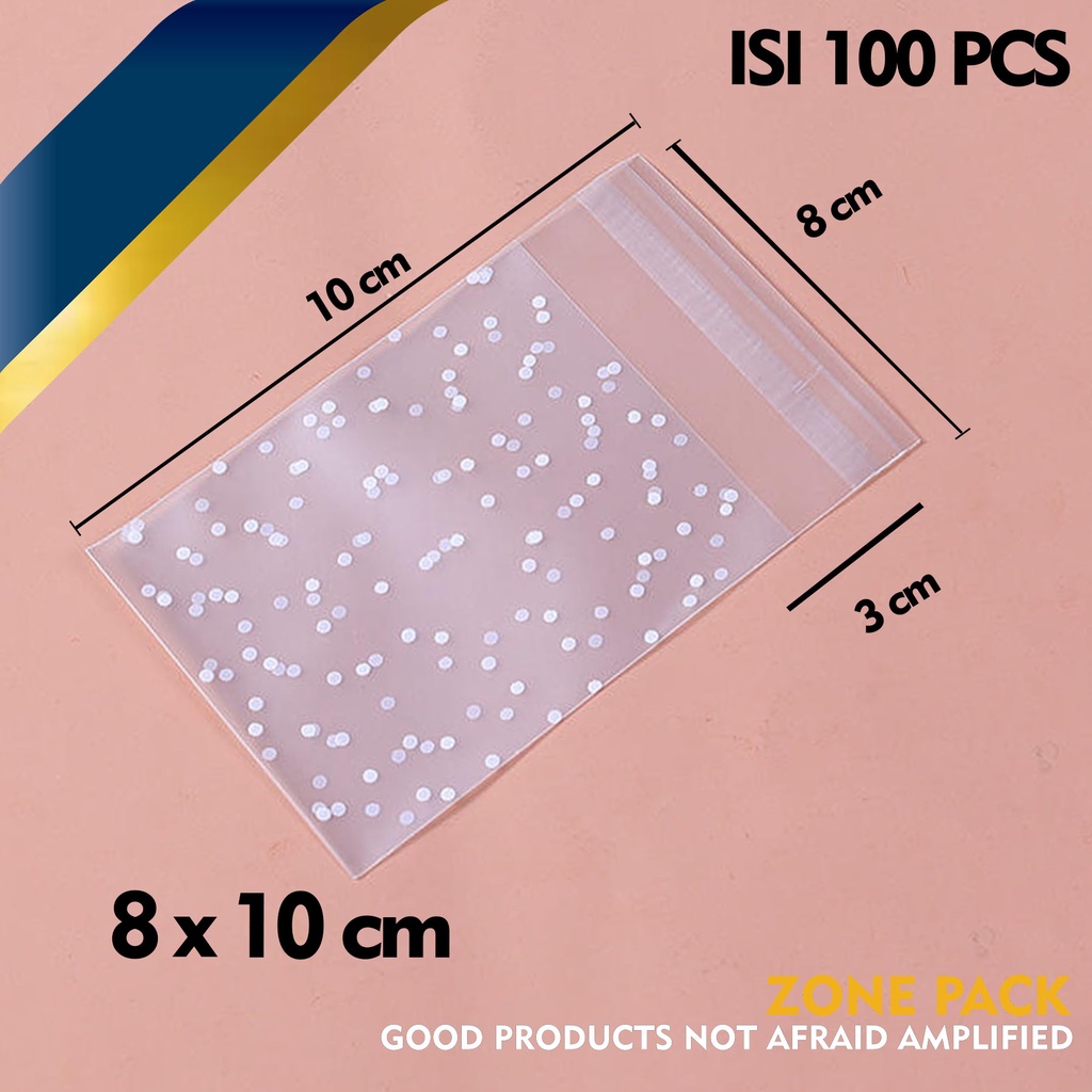 Jual [ISI 100 PCS] Plastik Cookies Polkadot | Plastik OPP Polkadot Doff ...
