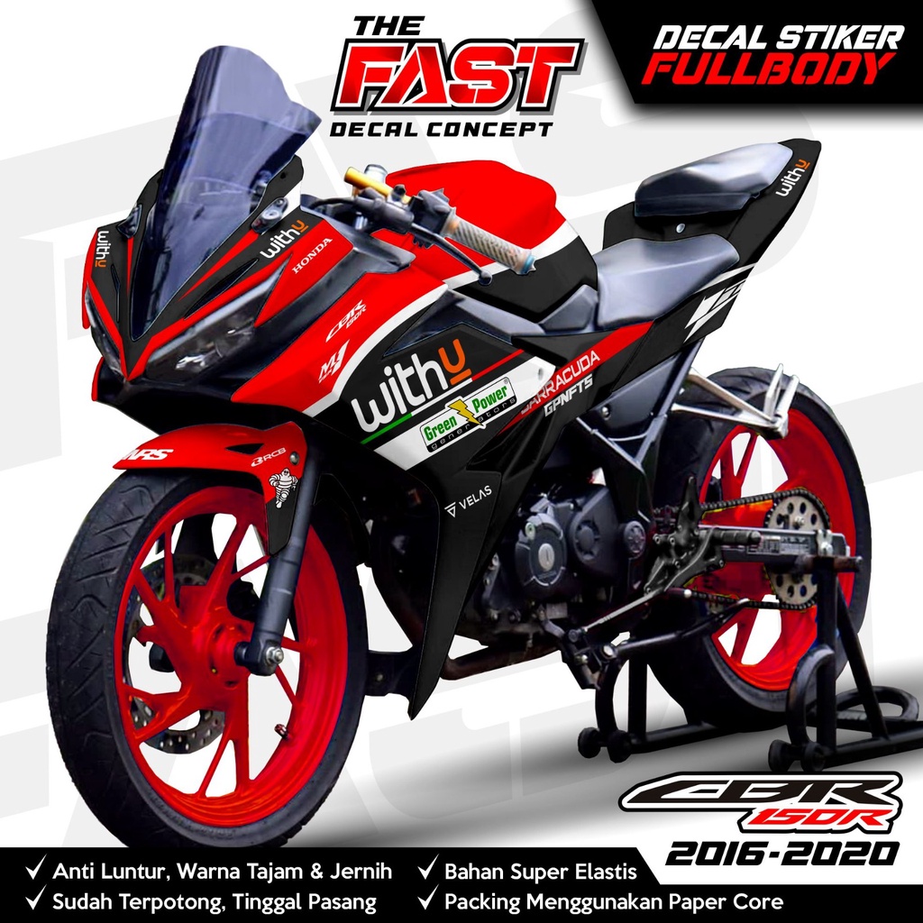 Jual BISA COD decal stiker full body bisa custom cbr facelift 150R ...