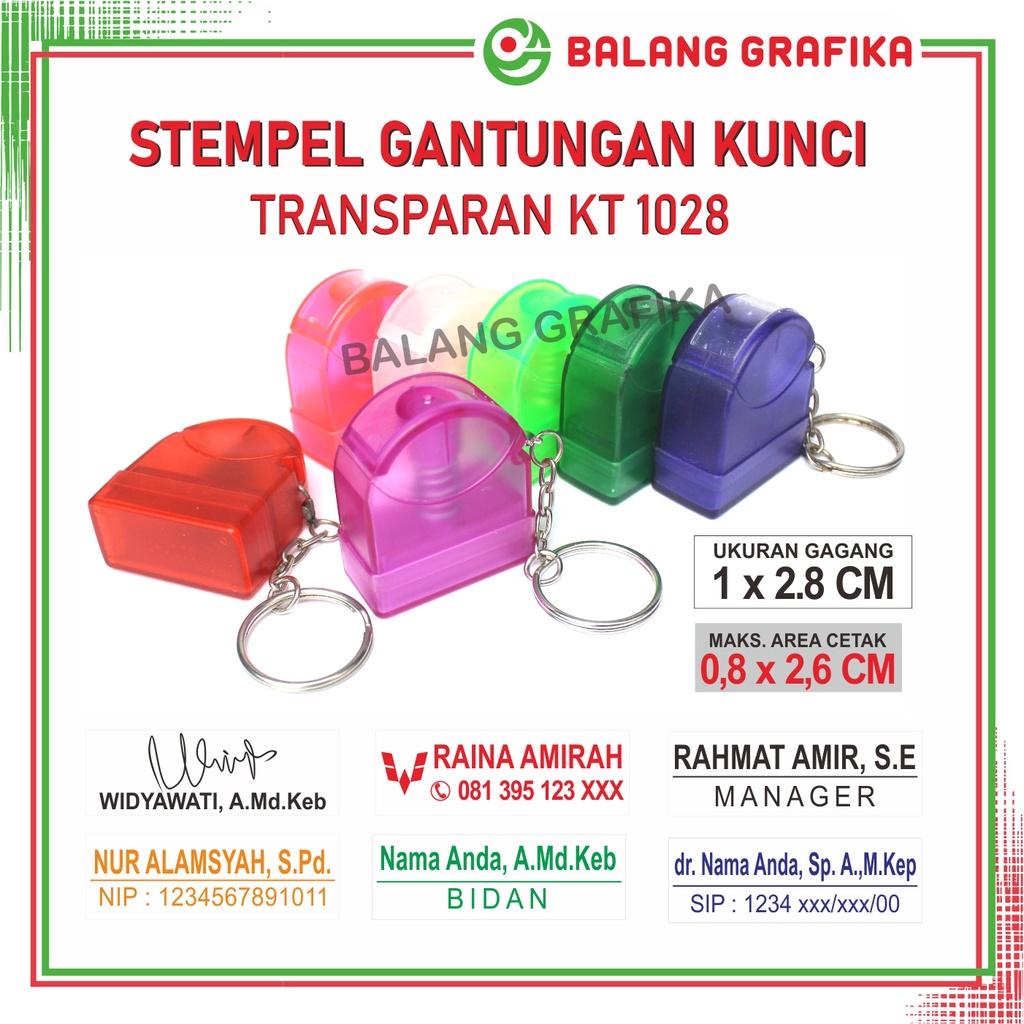 Jual Stempel Nama Dokter Bidan Perawat Apoteker Cap Stampel Flash Warna Otomatis Custom ...