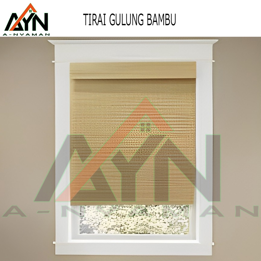 Jual Tirai blind bambu awi cod kerei bambu putih murah rapih dan halus ...