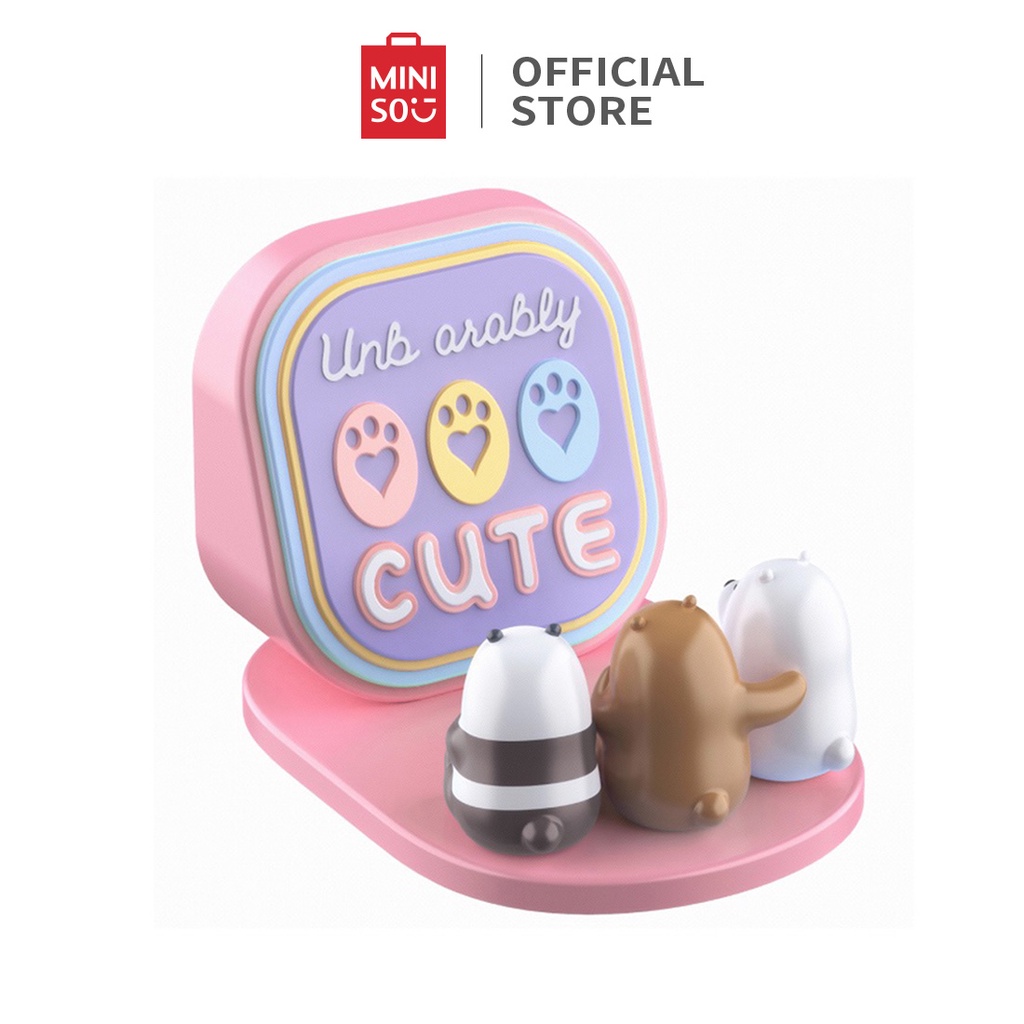 Jual MINISO Tempat Telepon Genggam Meja We Bare Bears Collection 4.0 ...