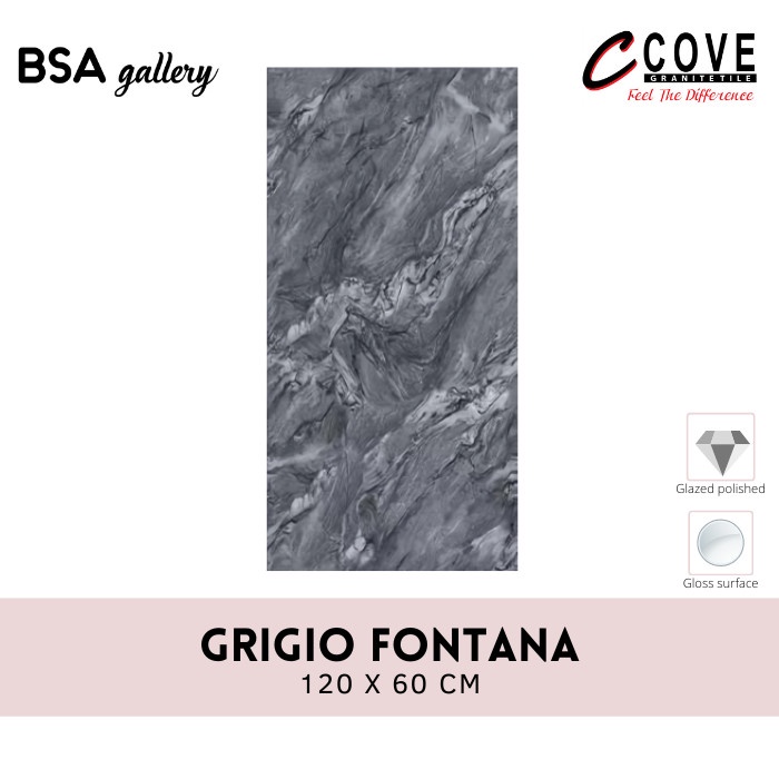 Jual GRANIT COVE 60X120 GRIGIO FONTANA / GRANITE TILE 120X60 GLOSSY ...