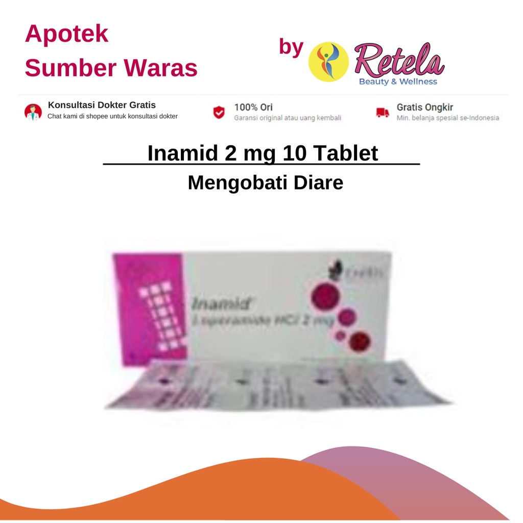 Jual INAMID LOPERAMIDE HCL 2MG | Shopee Indonesia