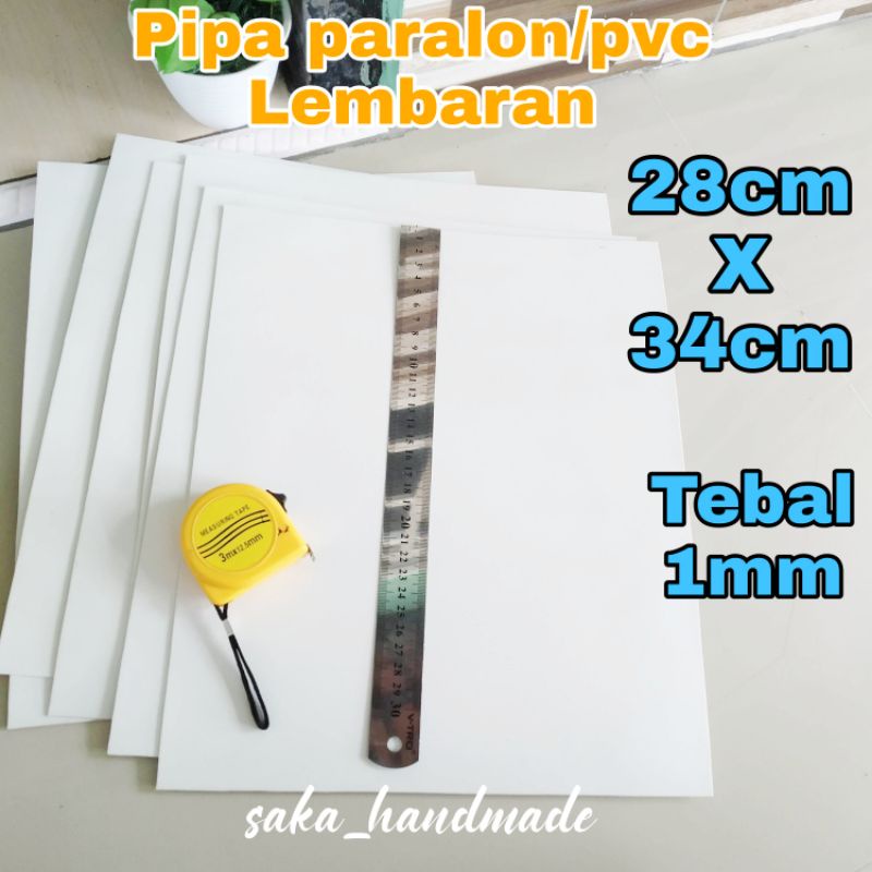 Jual PIPA PARALON/PVC LEMBARAN (28cm X 34cm) TEBAL 1mm | Shopee Indonesia