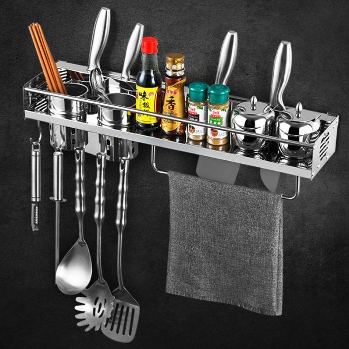 Jual Rak bumbu dapur stainless steel 304 rak peralatan dapur | Shopee ...