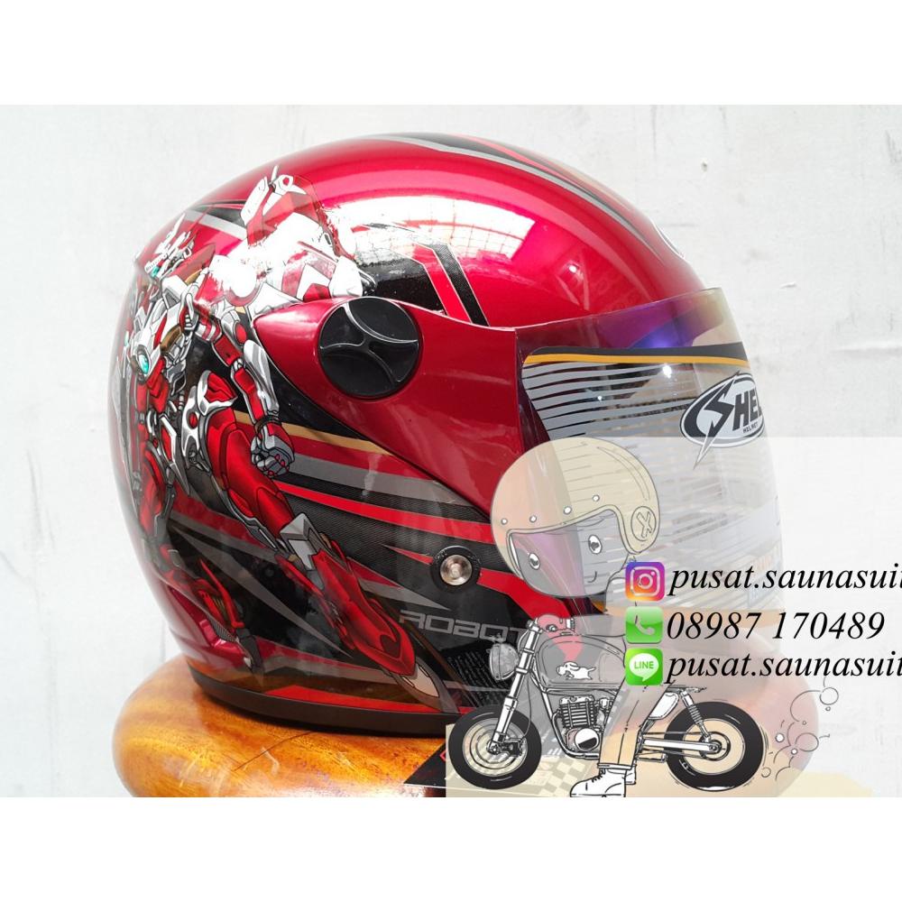 Jual HELM SHEL PHOENIX ANAK TRANSFORMER RED / ROBOT / ANIMASI ...