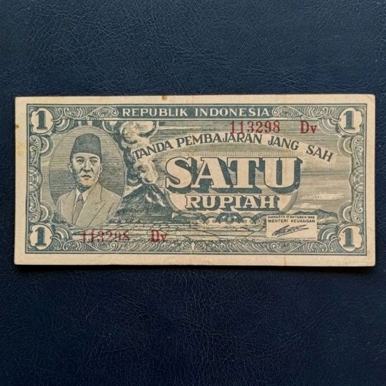 Jual Uang Kuno 1 Rupiah Soekarno ORI 1945 Dv | Shopee Indonesia