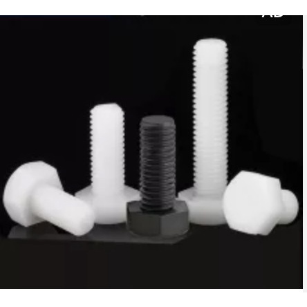 Jual Nylon Hex Bolt M6x15 mm Screw Baut plastik Hexagonal M6 15mm kunci ...