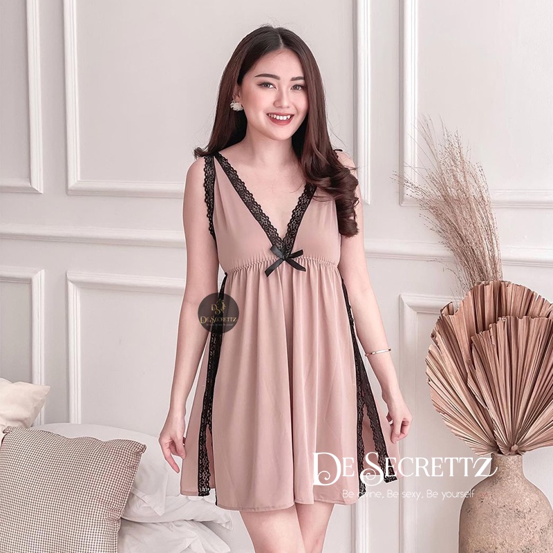 Jual DeSecrettz NABILA Baju Tidur Wanita Dewasa, Sleepwear Bahan Spandeks Sutra, Bisa Untuk Big ...
