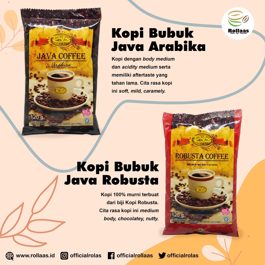 Jual Kopi Bubuk Rolas 120 gr | Shopee Indonesia