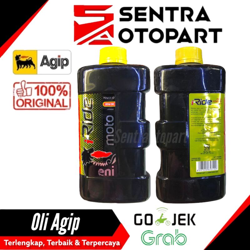 Jual Oli agip oli motor eni power hd 4T 20w50 0.8liter 800ml 100% ...