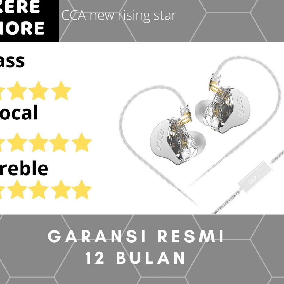 Jual ☉ CCA CRA Single Dynamic Driver HiFi Earphone with mic upg EDX Pro ...