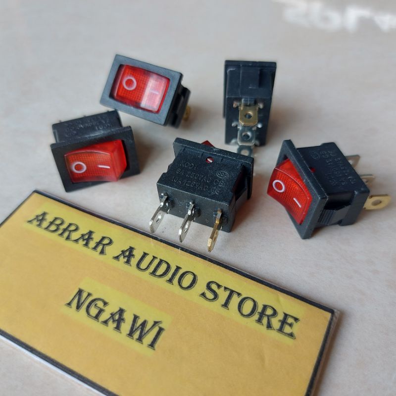 Jual Switch / Saklar Power PLUS Lampu Kotak Kecil ON OFF | Shopee Indonesia