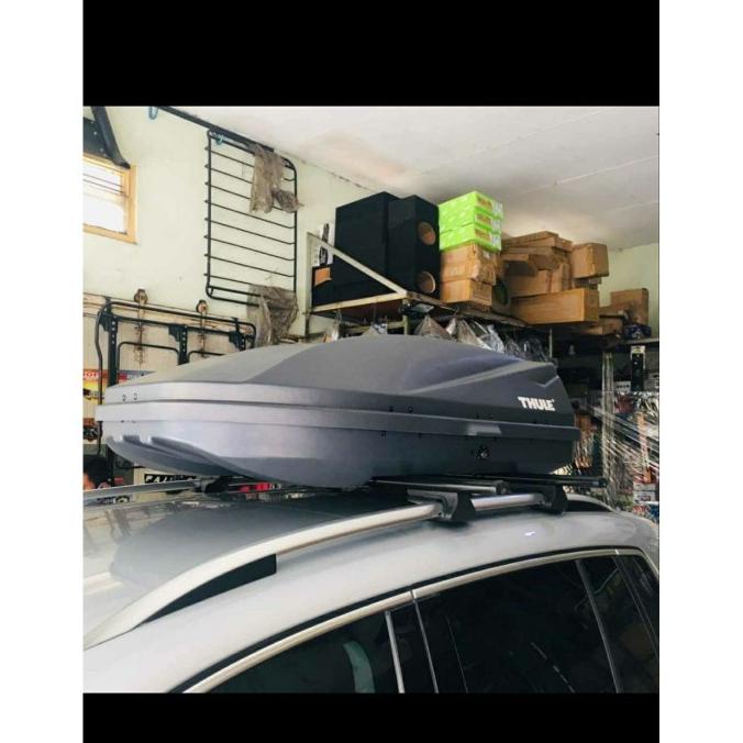 Jual Roof Box Model Thule+Kaki Rack Black Hitam Bagasi Atas Mobil ...