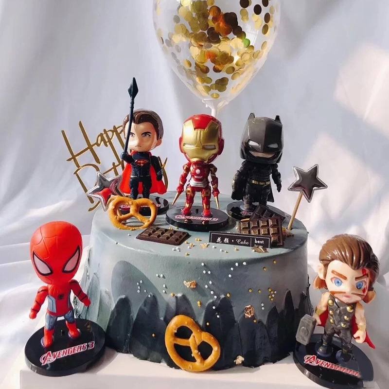 Jual CAKE TOPPER ACTION FIGURE AVENGERS DEKORASI CAKE/HIASAN MINIATUR ...