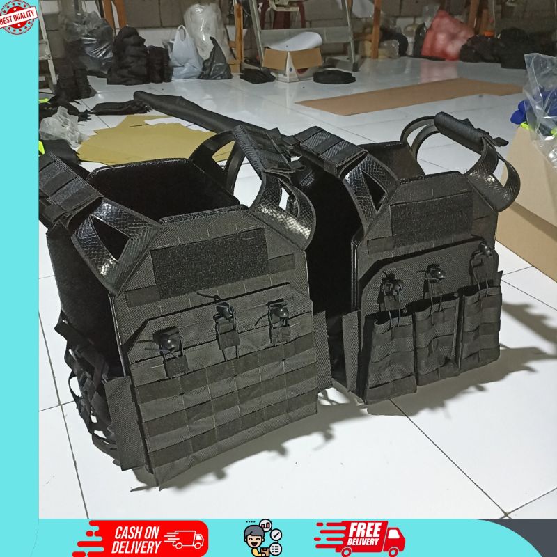 Jual [Rompi body vest tactical anti peluru]2 model saku 2 warna ...