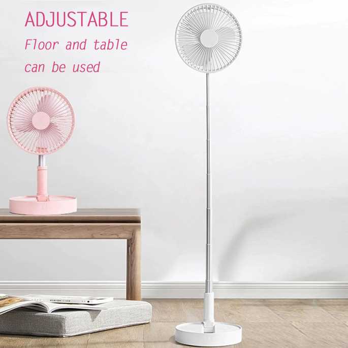 Jual Kipas Angin Adjustable Standing Portable Rechargeable 7200mAh ...