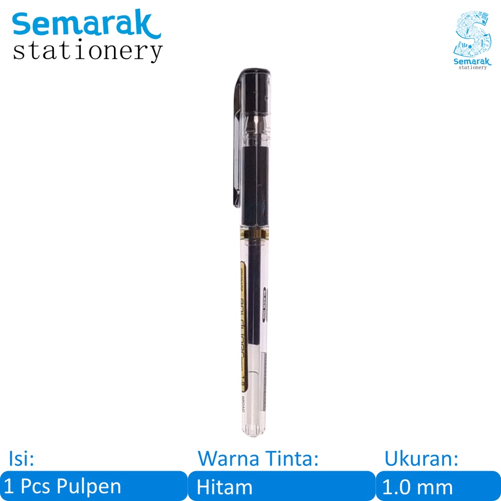 Jual Standard Boldliner Pro Signature Pen Pulpen Gel Tanda Tangan Tebal ...