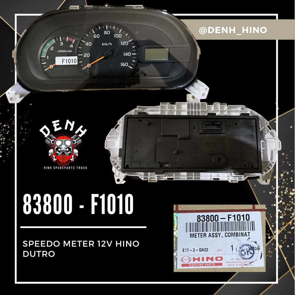Jual 83800 - F1010 Speedo Meter 12V Hino Dutro Asli HOP | Shopee Indonesia