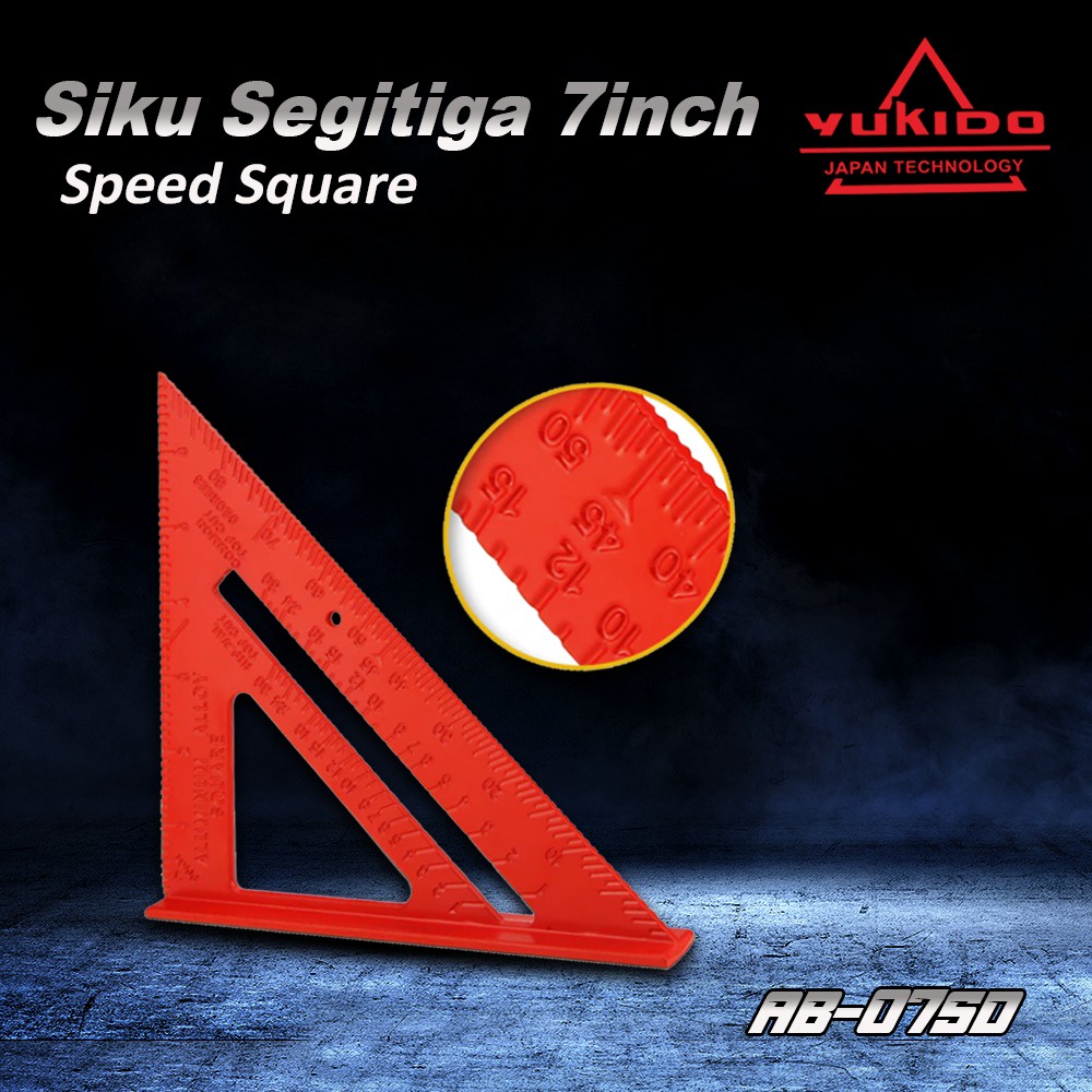 Jual Penggaris Siku Multifungsi Sudut 90 Derajat Mistar Triangle Ruler ...
