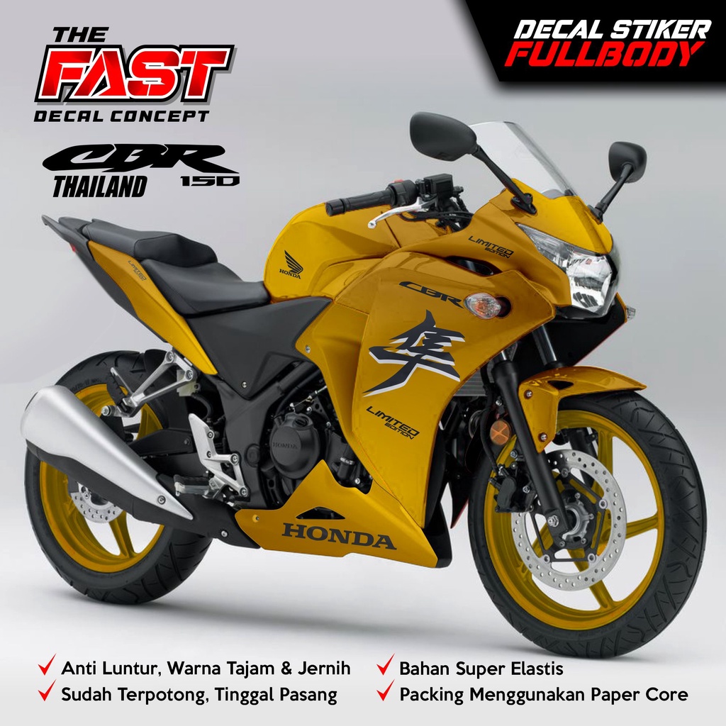 Jual TERBARU Sticker Decal FULL BODY CBR CBU Thailand Bunglon variasi ...