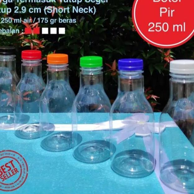 Jual Botol Pir Plastik 250 Ml Isi 100 Free Kardus / Botol Pear / Botol ...