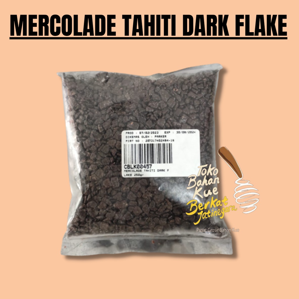 Jual MERCOLADE TAHITI DARK FLAKE / DARK FLAKE KEMASAN REPACK 250 GRAM ...